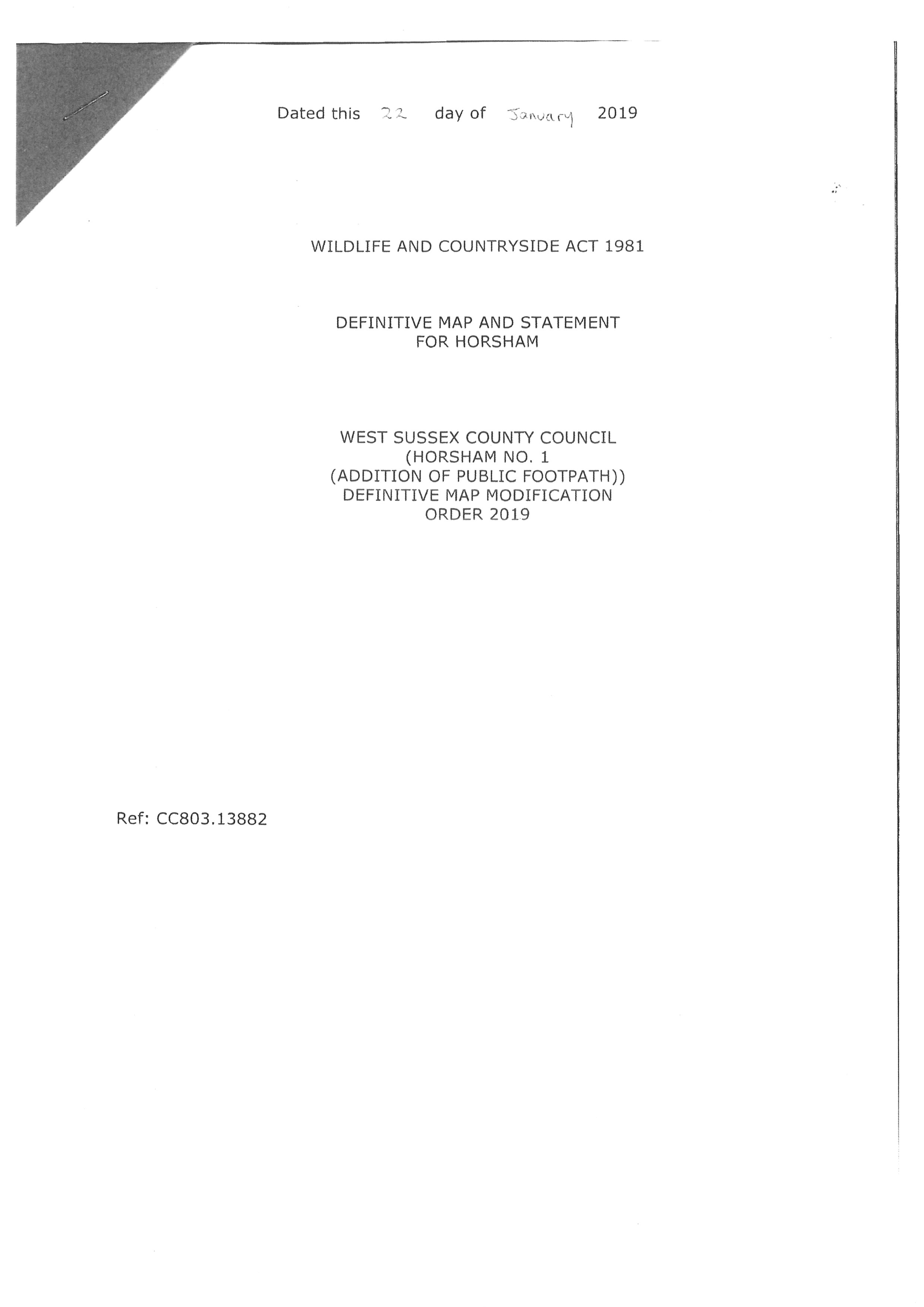 Public Inquiry – Definitive Map Modification Order (DMMO) for Coney ...